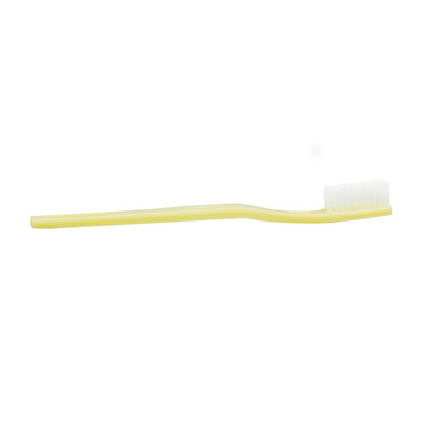 Bulk Hospital Toothbrushes, 30 Tuft, Ivory Handle, Clear PP Bristles ...
