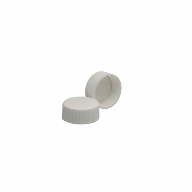 WHEATON® White Polypropylene Screw Cap, Bonded PTFE Silicone Liner, 24-400