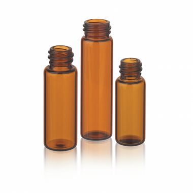 Wheaton® LAB FILE® Sample Vials, Standard Vials Without Caps, Amber ...