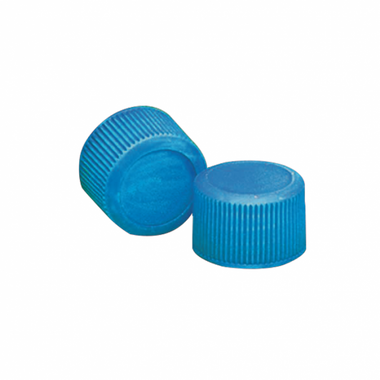 Wheaton® Linerless Leak Resistant Screw Cap, Blue, 28-410, case/72