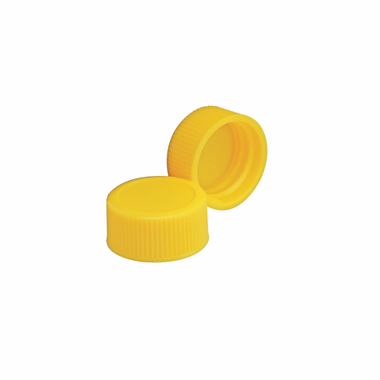 Wheaton® Screw Cap for Screw Neck Diagnostic Bottle, Yellow, Solid Top ...