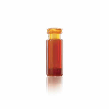 Wheaton® 12 x 32mm Plastic Vial With 0.1mL Insert, Amber Crimp Top ...