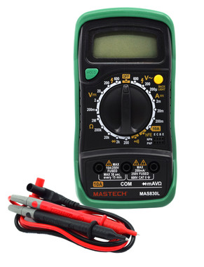 Digital Multimeter M-830L, DC Voltage 200mV, 600V / AC Voltage 200V ...