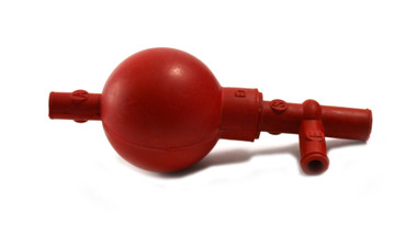 Pipette Filler, Rubber Bulb, 54mm Dia. Three Pinch Valves, Suitable for ...