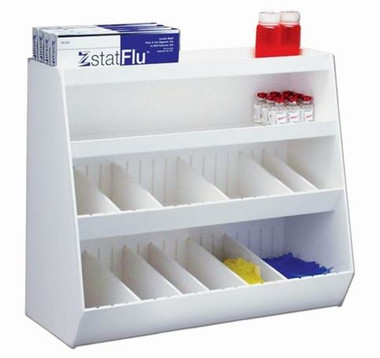 Adjustable Storage Bin for Lab Cart