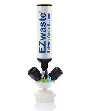 EZWaste Stackable HPLC VersaCap GL45, Exhaust Filter, 6 x Tubing OD: 1/ ...