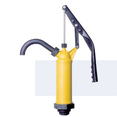 Hand Drum Pump, Lever Handle, PP and Stainless Steel, 9 GPM