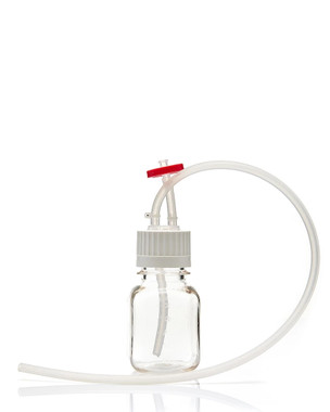 EZ-Bio® Sterile Bottle Assembly, Vented Cap & Dip Tube, 125mL PC Media ...