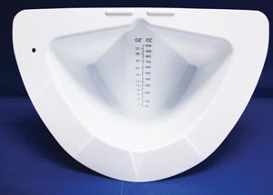 GMAX Specimen Pan, Slant, Graduated, 1000 ml, White, case/100