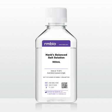 Hank's Balanced Salt Solution, without Phenol Red, USP, 500 mL