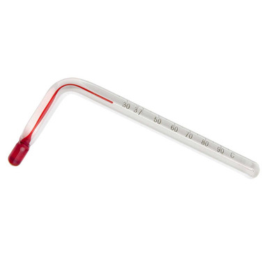 H-B DURAC Liquid-In-Glass Angled Laboratory Thermometer, 25 to 95C ...