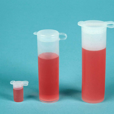 Sample 9.50 ml Polyethylene Vials with Captive Closure, pack/12
