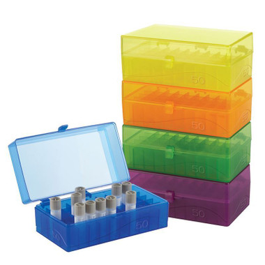 Hinged Tube Storage Box, 50-Well, Assorted, pack/5