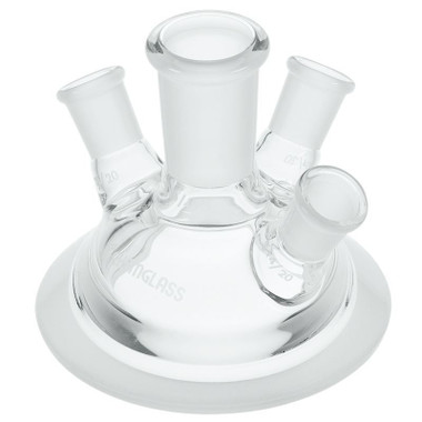 Reaction Vessel Lid, 4-Neck, 24/40 Center Neck, 3-14/20 Side Necks on ...