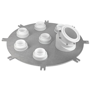 Reaction Vessel Lid Complete, SS, 400mm, 7-Neck, Large Addition Port ...