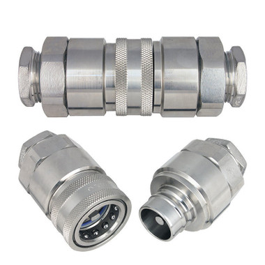 Stainless Steel Quick Disconnect Coupling Set: Coupler and Nipple with ...