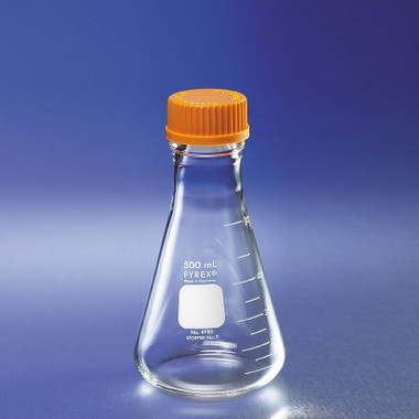 Flask, 6000mL, Erlenmeyer, Screw Cap, each