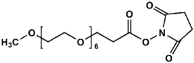 High Purity PEG Reagent, mPEG6-CH2CH2COONHS Ester, 95% Min Purity, 1 gram