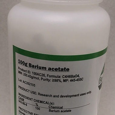 Reagent, Barium acetate, 500 grams, each