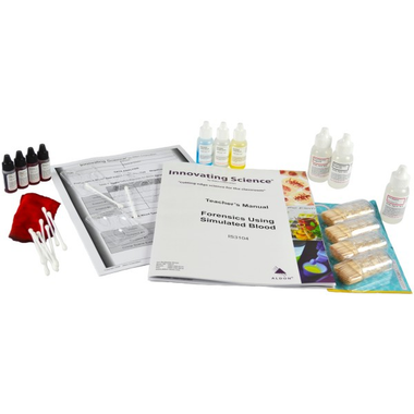 Sim Blood Typing Science Education Kit, Forensics Using Simulated Blood