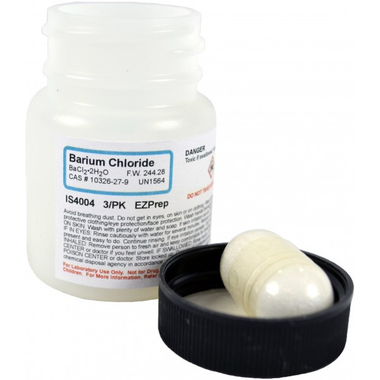 EZ-Prep Science Education Kit, Barium Chloride EZ-Prep 3 Pack Makes 3 x ...