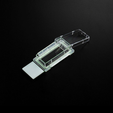 Cell Culture Chamber Slides, 1 well w/glass slide, Clear, 9.40 cm2, 2.5 ...