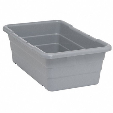 Heavy Duty cross stack tote, 21 x 15.25 x 8.75, Polyethylene, Gray
