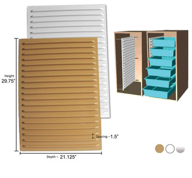 Tray slides for cabinet, 29.75 x 21.125 x , Polystyrene, pack/2