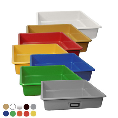 Organizational Tote Tray, 21 x 19 x 4.375, Polystyrene, Choose Color