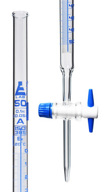 Lab Burette, 50mL, Schellbach Design for Accurate Meniscus Reading ...
