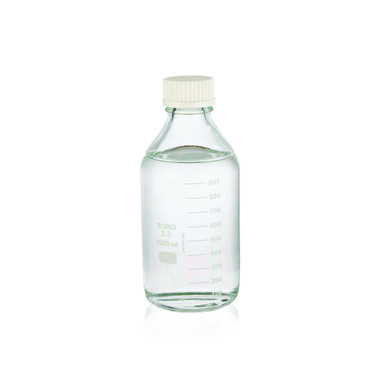 Wheaton® LAB 45 Clear Borosilicate Glass Reagent Bottles, Graduated, 1 ...