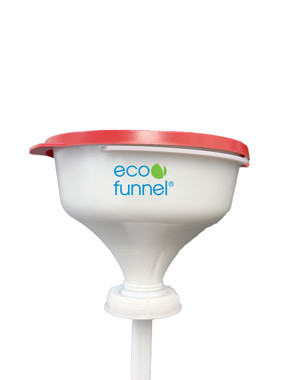 8" ECO Funnel® EF2 with 70mm 8TPI cap adapter (for Rieke FS70 containers)