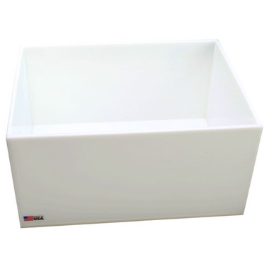 Rectangular Lab Tray, 9.5 Liter, HDPE, 12 x 16 x 3''