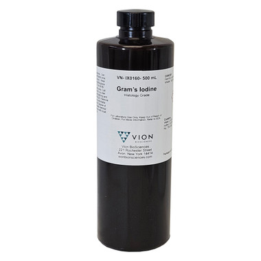Grams Iodine, Bioreagent Grade, 500 mL, Each