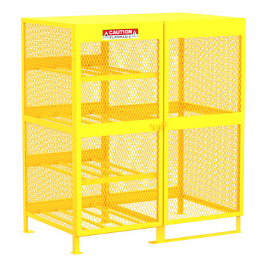 Steel Gas Cylinder Storage Cabinet, Horizontal/Vertical Combo, 18 ...