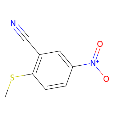 2-Methylthio-5-nitrobenzonitrile, min 97%, 100 grams