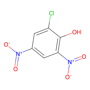 2-Chloro-4, 6-dinitrophenol, min 97%, 100 grams