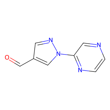 1-(Pyrazin-2-yl)-1H-pyrazole-4-carbaldehyde, min 95%, 250 mg