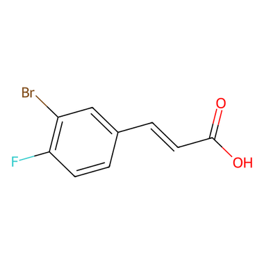 3-Bromo-4-fluorocinnamic acid, min 98%, 100 grams