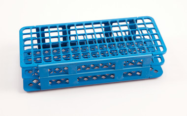 Dynalon 225655-0002 60-Place Test Tube Rack, Blue, 16mm, case/5