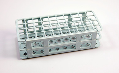 Dynalon 225665-0000 40-Place Test Tube Rack, White, 20mm, case/5