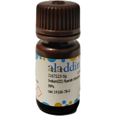 Indium(III) fluoride trihydrate, min 99%, 25 grams