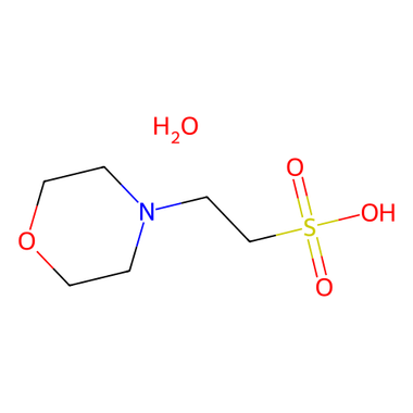 Biological Buffer, MES hydrate, min 99%, 100 grams