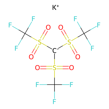 Potassium Tris(trifluoromethanesulfonyl)methanide, min 98%, 1 gram