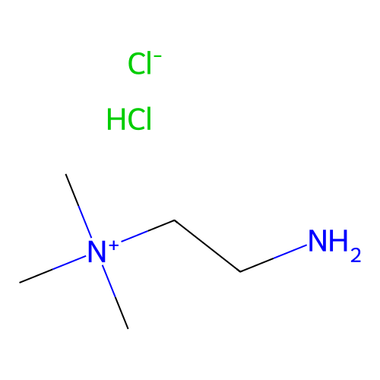 (2-Aminoethyl)trimethylammonium chloride hydrochloride, min 98%, 1 gram