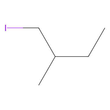 1-Iodo-2-methylbutane (stabilized with Copper chip), min 95%, 1 gram