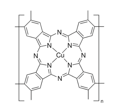 Poly(copper phthalocyanine), 100 mg