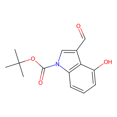 3-Formyl-4-hydroxyindole-1-carboxylic acid tert-butyl ester, min 95%, 1 ...