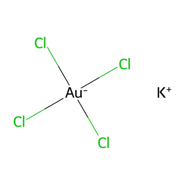 Potassium gold chloride, min 98%, 100 mg