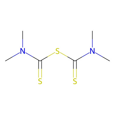 Tetramethylthiuram Monosulfide, min 98% (GC), 100 grams
